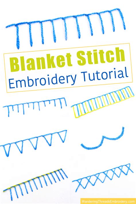 Guide To Blanket Stitch At Alma Jones Blog