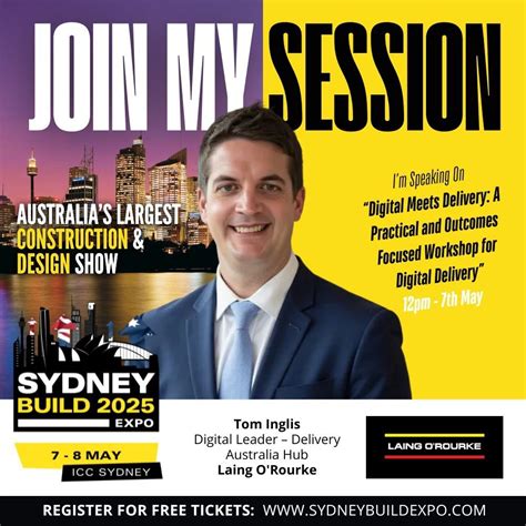 Delighted To Announce Tom Inglis From Laing Orourke Is Speaking At Sydney Build ️ Dont Miss