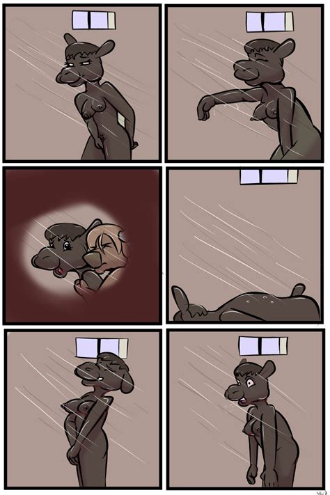 Rule 34 23 Anthro Asymmetrical Breasts Bathing Bison Black Body