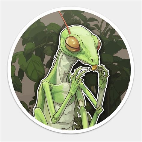 빨간 코를 가진 녹색 도마뱀 그림 프리미엄 벡터