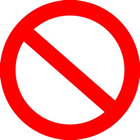 Clipart Panneau Interdit Forbidden Road Sign Basic