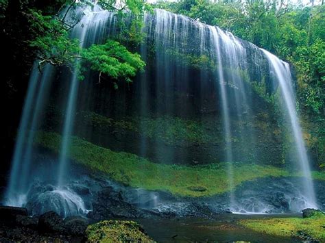 Wasserfall Natur Rutsche Hintergrund Download Kostenlose Bilder