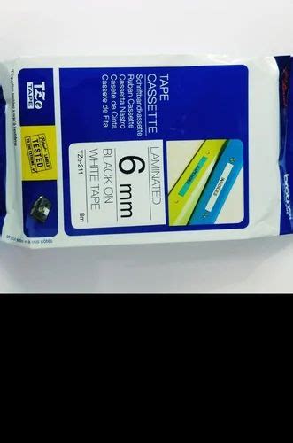 Silicone Brother Laminated Tape I Mm Brother Label Tape I Black On White Tape Roll Packaging