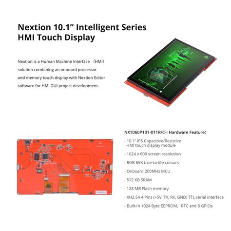 Nextion Intelligent Series NX P C I Inch Intelligent Series Capacitive HMI