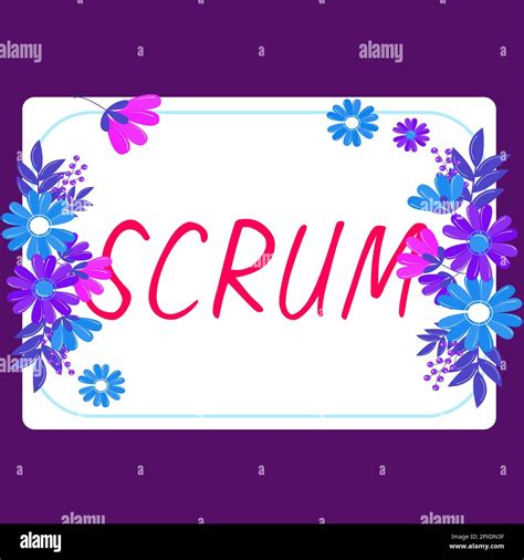 Sign Displaying Scrum Word For Handwriting As Distinct From Print Written Characters Of Play