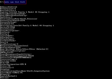 Wmic Cpu 如何在windows中使用wmic命令获取cpu信息？ Csdn博客