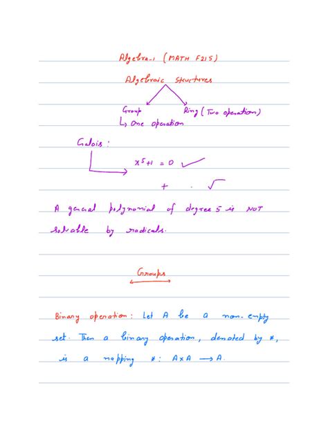 math f213 a1 notes module 1 bits pilani pdf