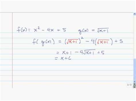 Composition Of Two Functions Basic