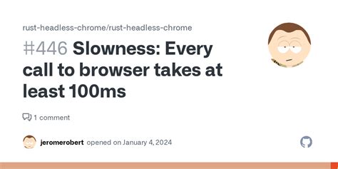 Slowness Every Call To Browser Takes At Least 100ms · Issue 446