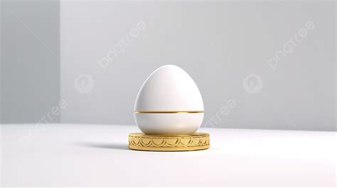 흰색 아이소 메트릭 연단에 황금 부활절 달걀 3d 렌더링 된 그림 받침대 플랫폼 부활절 배경 일러스트 및 사진 무료