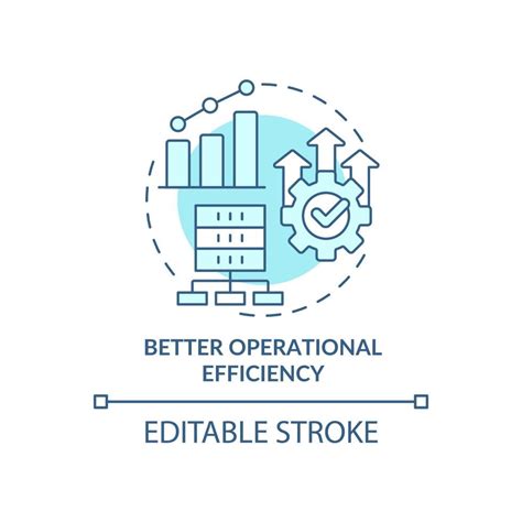 Better Operational Efficiency Turquoise Concept Icon Big Data
