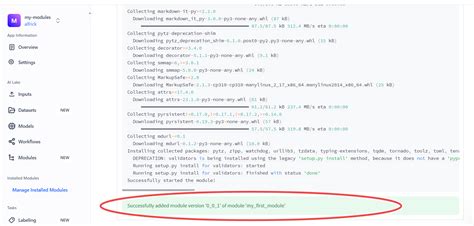 Create And Install Modules Clarifai Docs