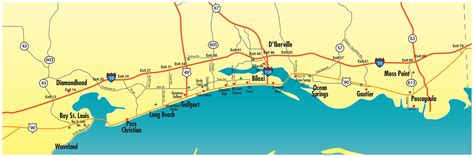Map Mississippi Gulf Coast Cruisin The Coast
