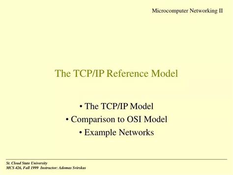 PPT The TCP IP Reference Model PowerPoint Presentation Free Download ID