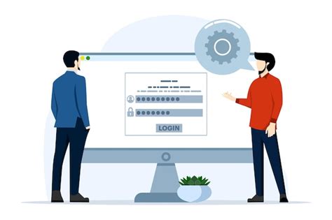 Premium Vector Vector Illustration About Account Login And Password