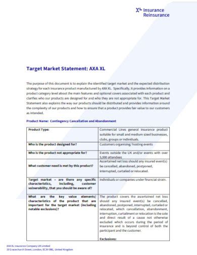 34 Target Market Examples To Download