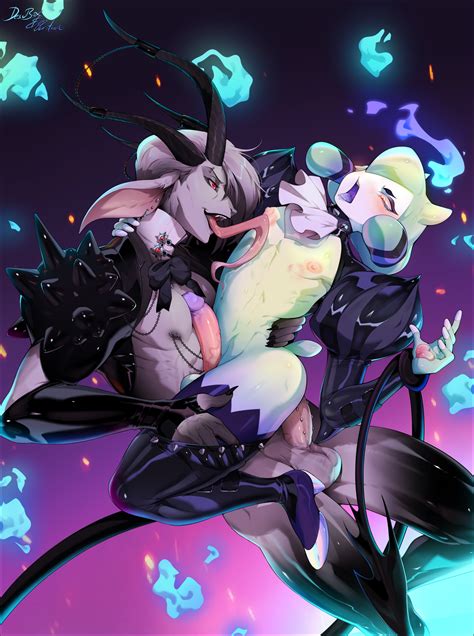 Rule 34 Anal Anal Sex Anthro Areola Ash Peritian Balls Blush Collaboration Demon Desubox Duo