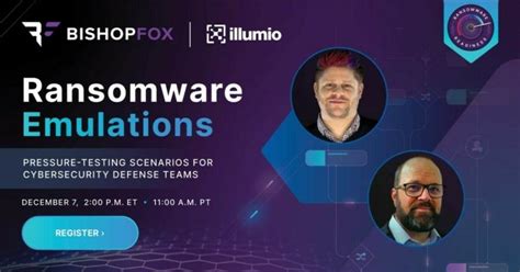 Ransomware Emulations Pressure Testing Scenarios For Cybersecurity… Brian De Lemos
