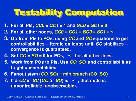Ppt Vlsi Testing Lecture 3b Testability Analysis Powerpoint