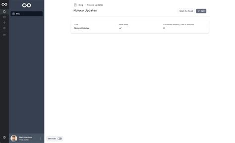 noloco product update formula fields action buttons and conditional