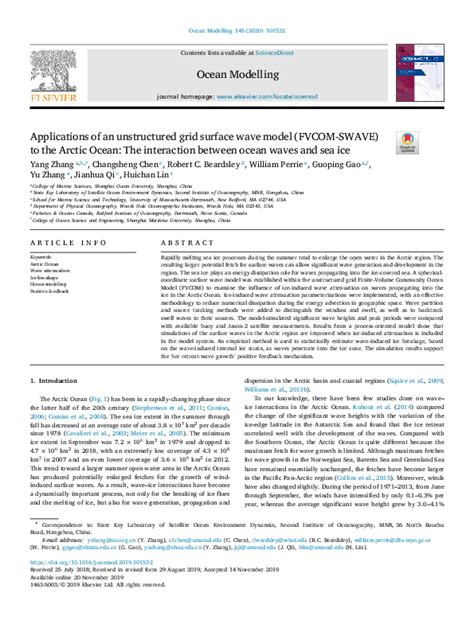 Pdf Applications Of An Unstructured Grid Surface Wave Model Fvcom