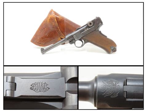 Dwm Model 1906 Commercial American Eagle Luger Semi Automatic Pistol 8