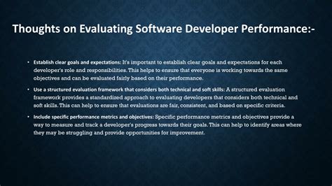Ppt Evaluate A Software Developers Performance Powerpoint