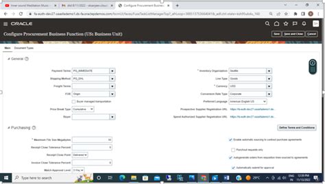 Purchasing Setup In Oracle Fusion Cloud My Techno Journal