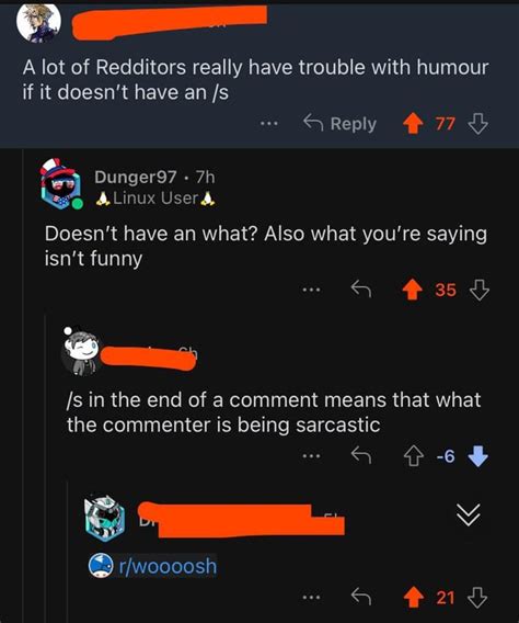 What Does Slash S Mean R Woooosh