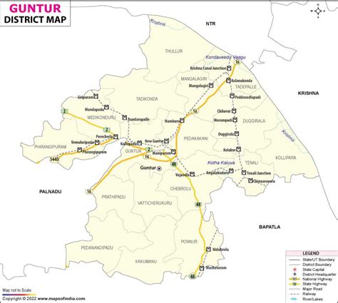 Guntur District Map
