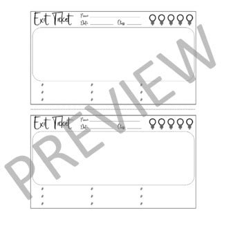 Exit Ticket With Rating And Hashtags By The Planning Educator TPT