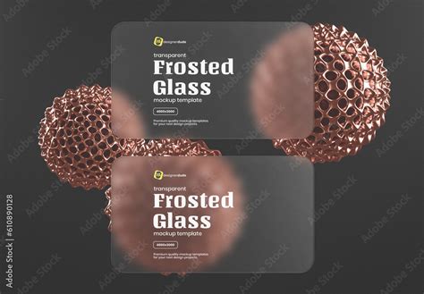 Frosted Glass Screen Ui Mockup Stock Template Adobe Stock