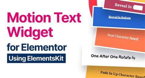 Elementskit Motion Text Animated Text For Elementor And Wordpress