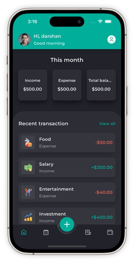 Money Management App Template In Flutter Finance App Template In Flutter Moneytracker By