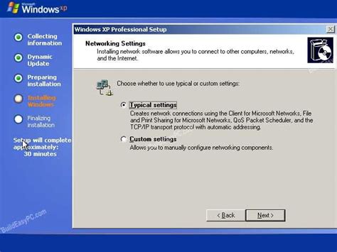 Network Security Setup Windows Xp