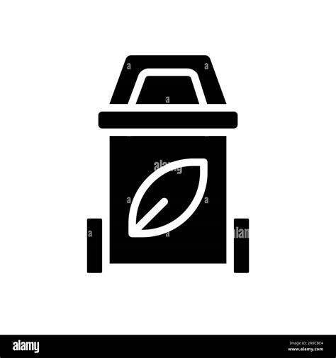 Garbage Sorting Black Glyph Icon Stock Vector Image And Art Alamy