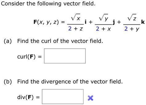 solved consider the following vector field fxy z 2 x 2 y a find