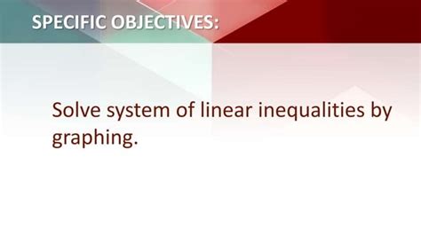 System Of Linear Inequalities In Two Variables Pptx