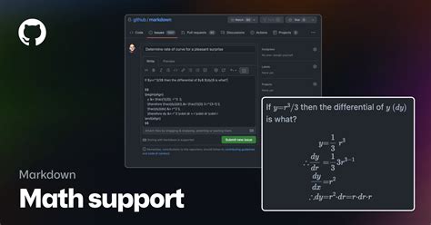 math support in markdown the github blog