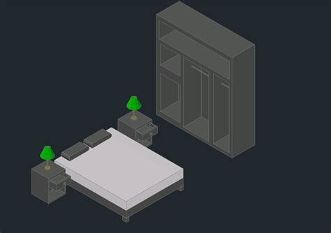 Dormitorio 3d En Autocad Descargar Cad Gratis 496 63 Kb Bibliocad