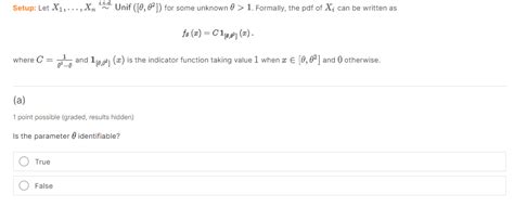 Solved Setup Let X1xn Unif 062 For Some Unknown