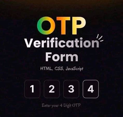 Musa Al Sakkaf On Linkedin Otp Verification Form Html Css Javascript Web Webdevelopment