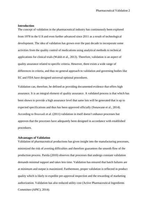 Pharmaceutical Validation Importance Advantages And Process
