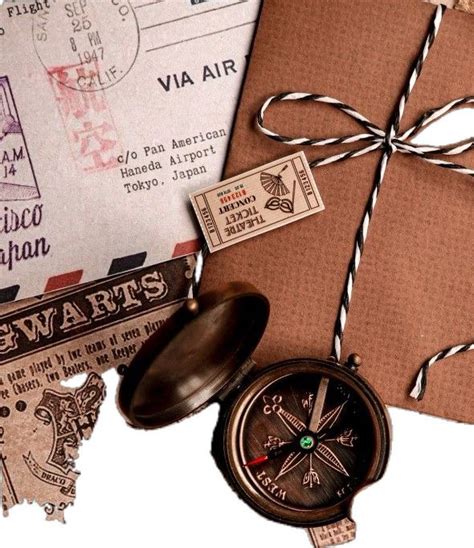 Vintage Dinner Plates Collection With Passport And Compass