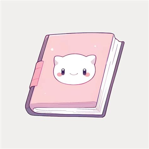Premium Vector Cute Catthemed Pink Notebook