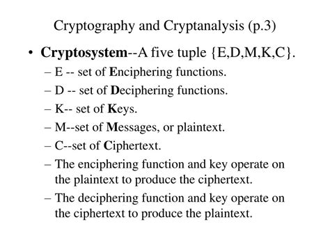 Ppt Cryptography And Cryptanalysis Powerpoint Presentation Free