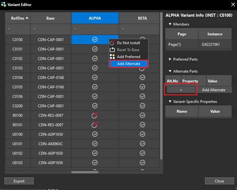 syscap tip of the week adding alternate parts in variants allegro