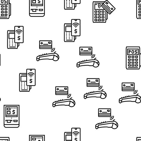 Pos Terminal Device Vector Seamless Pattern 10145050 Vector Art At Vecteezy