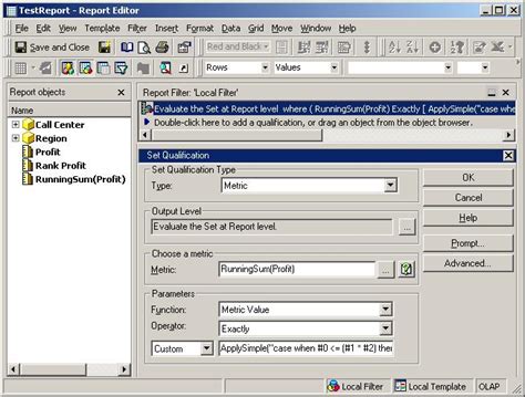 Kb12060 How To Calculate The Top Percent Value Of A Metric Based On The Total Versus The Row