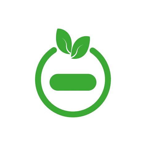 Premium Vector Green Circle Leaves Pharmacy Concept Vector